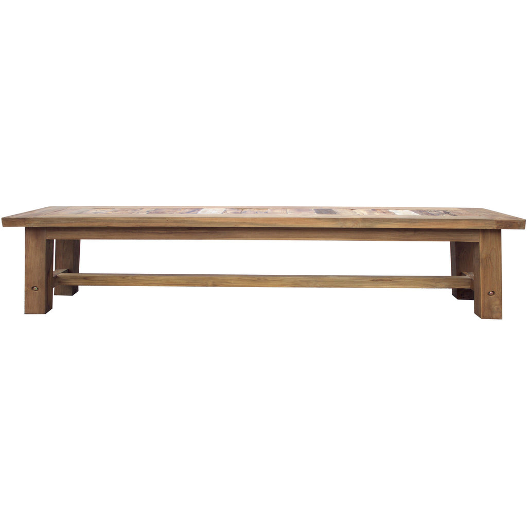 Recycled Teak Wood Castello Backless Bathroom Bench, 63 inch – La Place ...