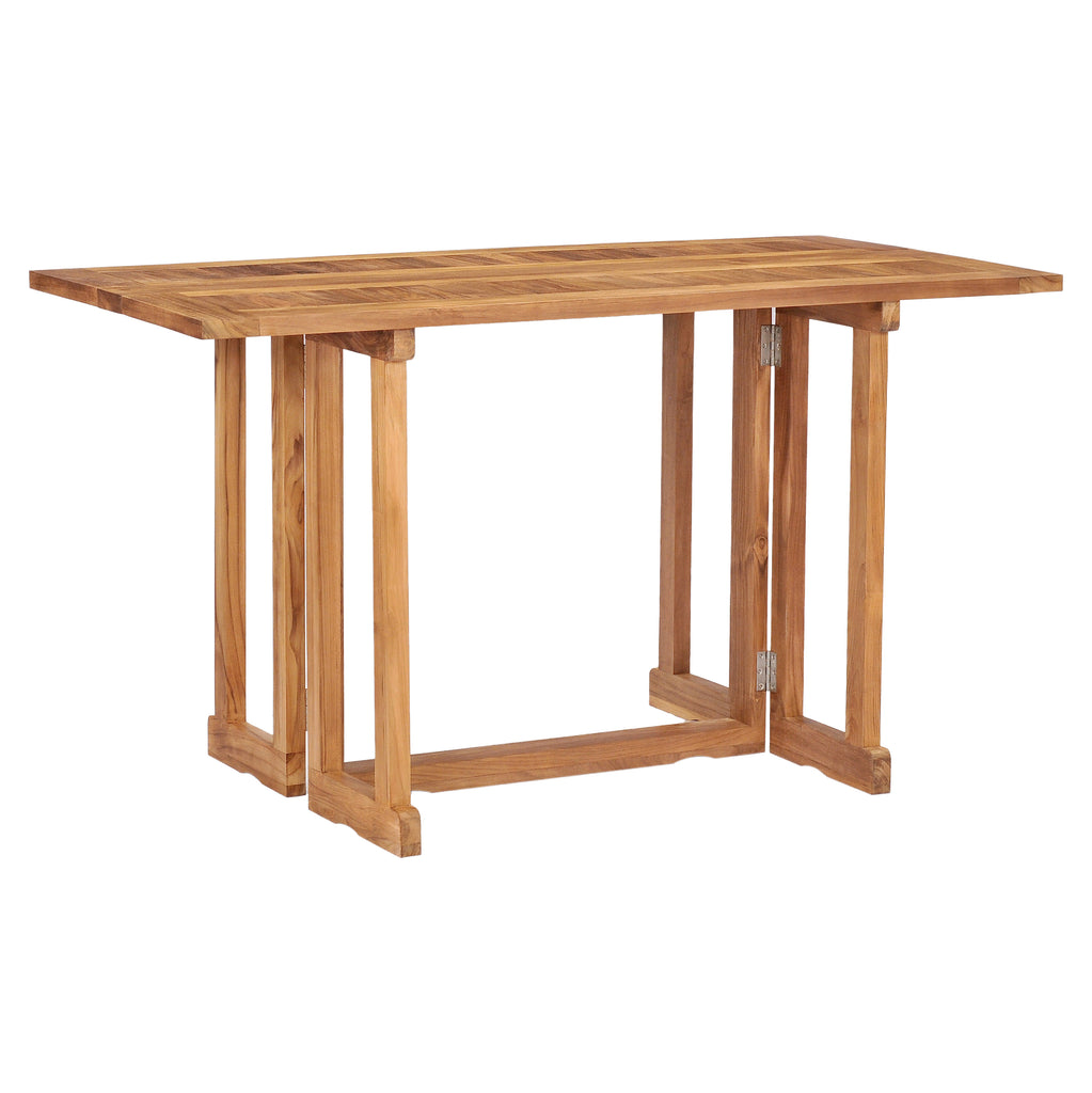 Teak Wood Hatteras Rectangular Folding Patio Table, 56 x 28 Inch – La ...