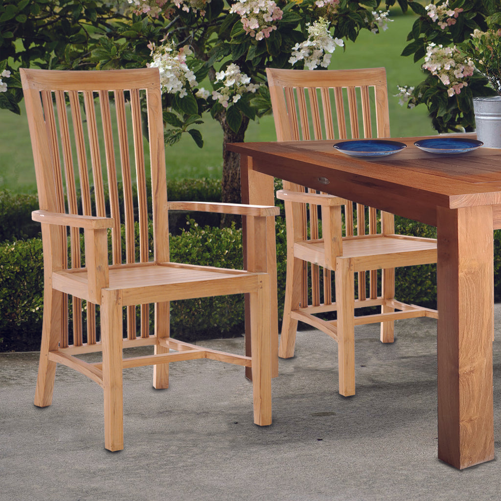 Teak Wood Balero Arm Chair – La Place USA Furniture Outlet