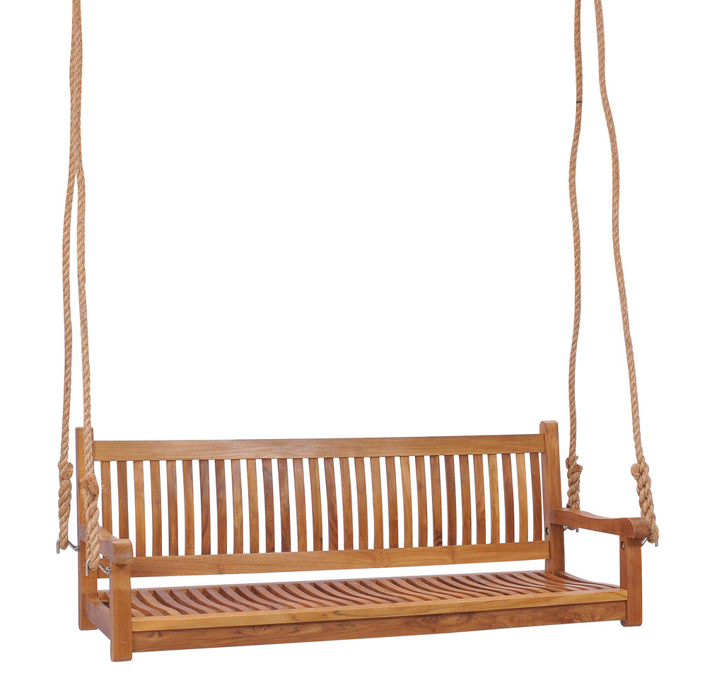 Teak Wood Elzas Double Swing – La Place USA Furniture Outlet