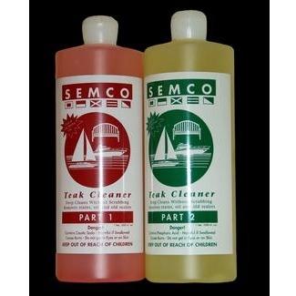 Semco Teak Wood Cleaner Quart - 2 Part Set – La Place USA Furniture Outlet